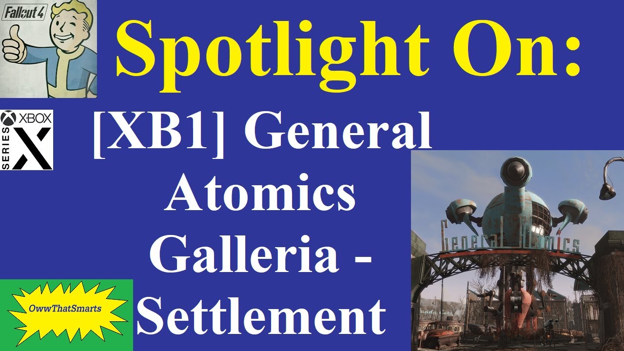 Fallout 4 (mods) - Spotlight On: [XB1] General Atomics Galleria - Settlement - YouTube
