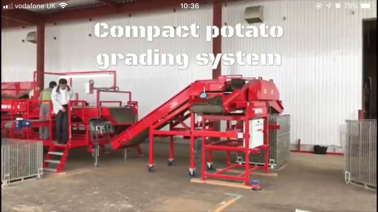 Potato Grading with Compact Caretaker Bulker Mobile Grader | Tong ...