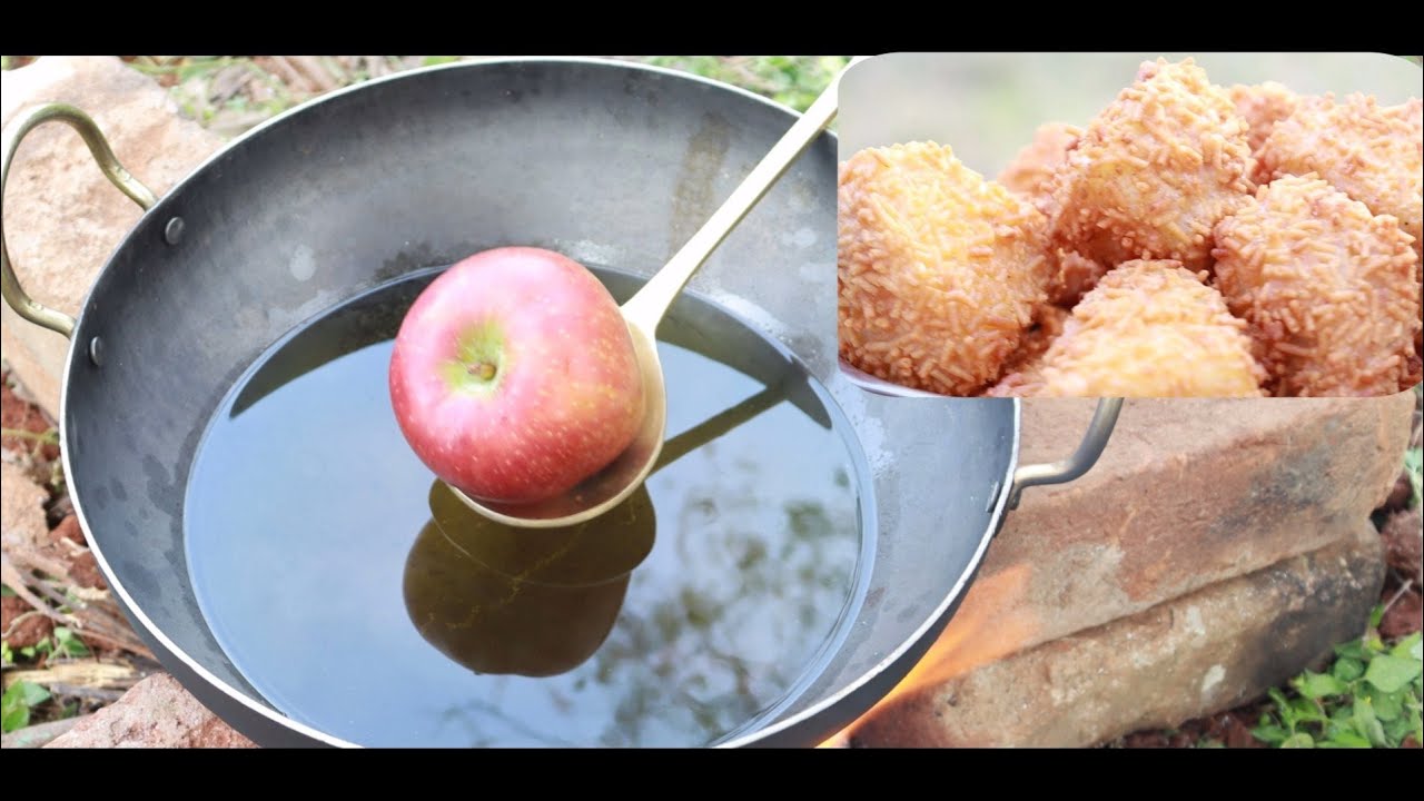 Put the apples into the hot oil pan, and it will become a delicacy in ...