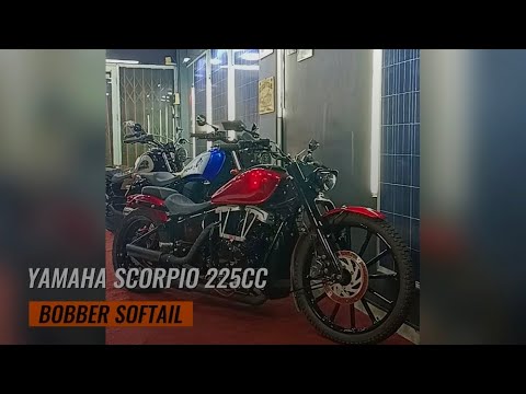 BENGKEL MOTOR CUSTOM DI CIBUBUR INI BIKIN HARLEY DARI BASIC YAMAHA ...