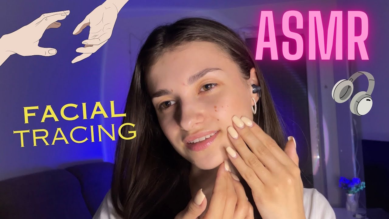 ASMR👄🎙️FACE TRACING☺️💤with hands😴🙌 - YouTube