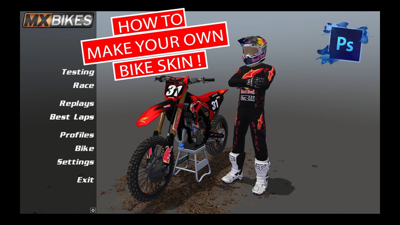 MX BIKES | HOW TO MAKE YOUR OWN BIKE SKIN !! - YouTube