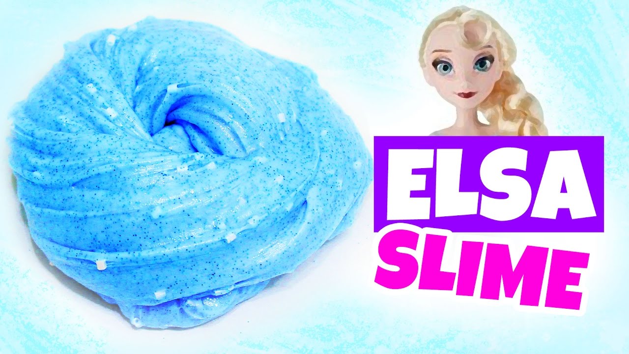 DIY HOW TO MAKE FROZEN ELSA SLIME | Best Fluffy Frozen Glitter Slime ...