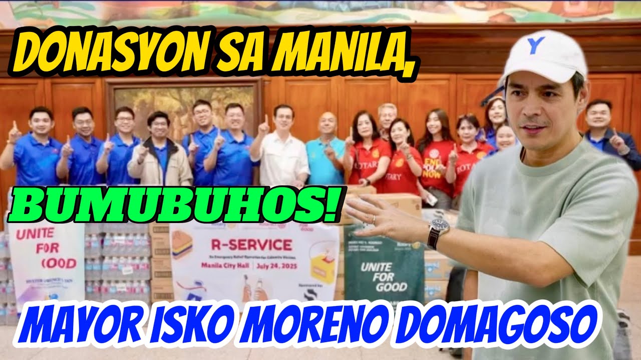 MAYOR ISKO MORENO DOMAGOSO: DONASYON SA MANILA, BUMUBUHOS! - YouTube