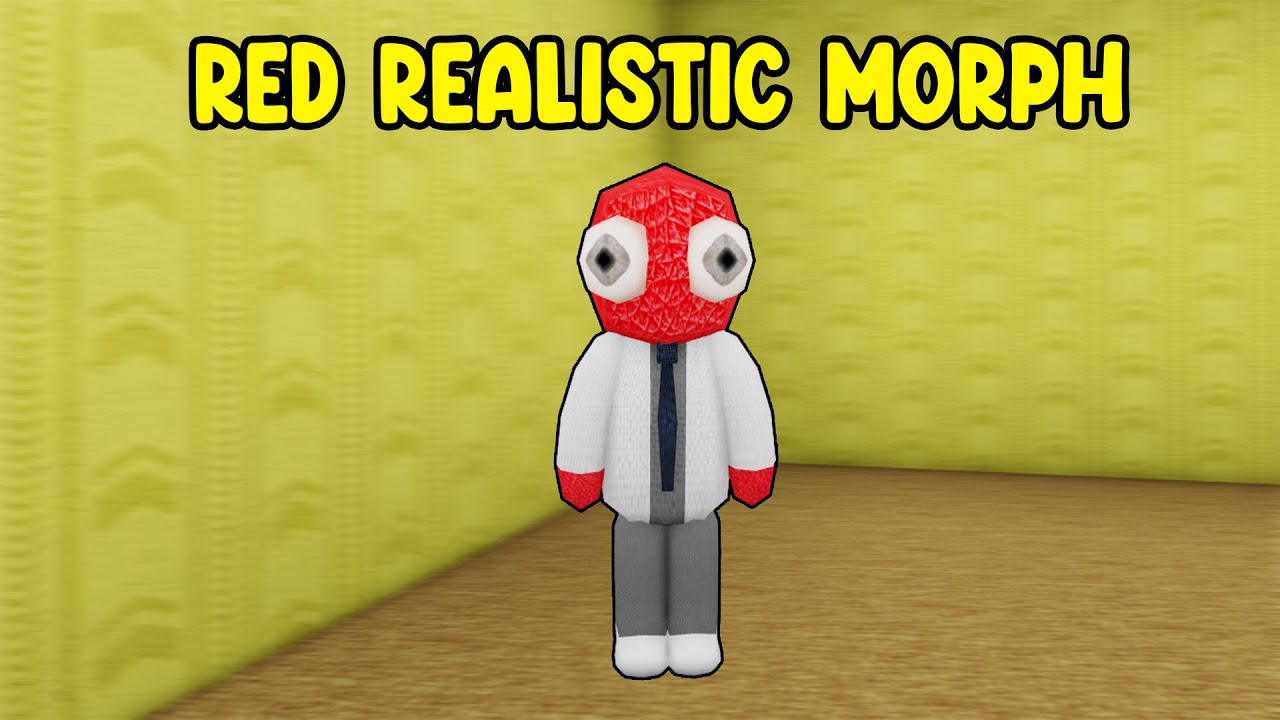 UPDATE - How To Find RED REALISTIC MORPH in Find The Backrooms Morphs ...
