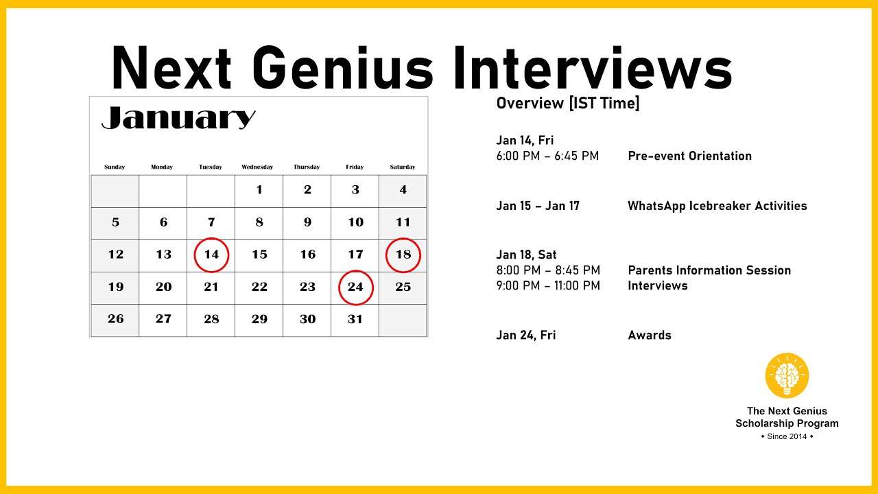How to prepare for Next Genius Interviews? - YouTube