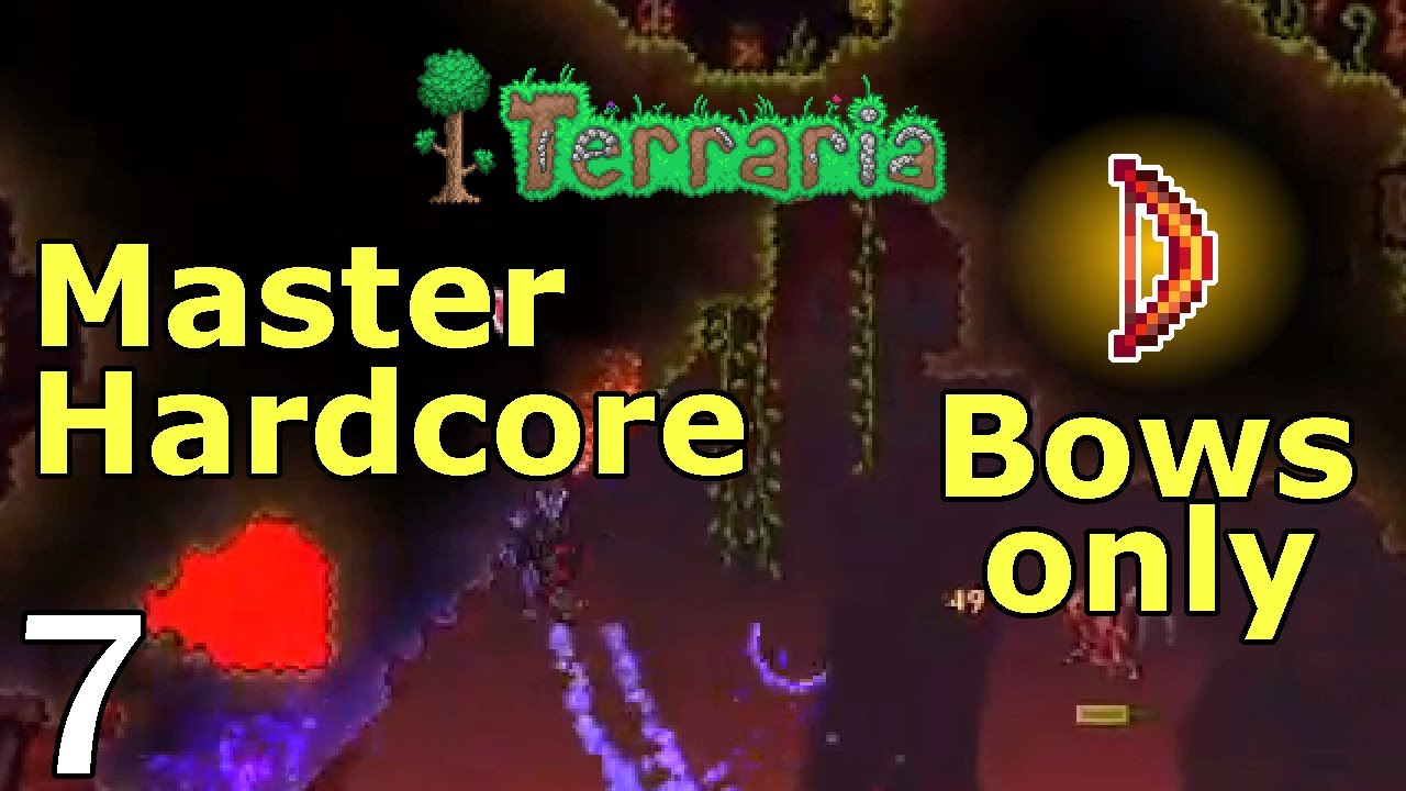 One Hellwing Bow? - Terraria Bows only Master Hardcore - Part 7 - YouTube