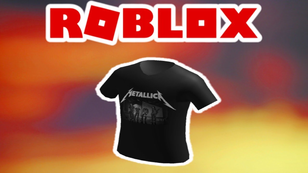 COMO CONSEGUIR Metallica Band T-shirt COMPLETAMENTE GRATIS - ROBLOX ...