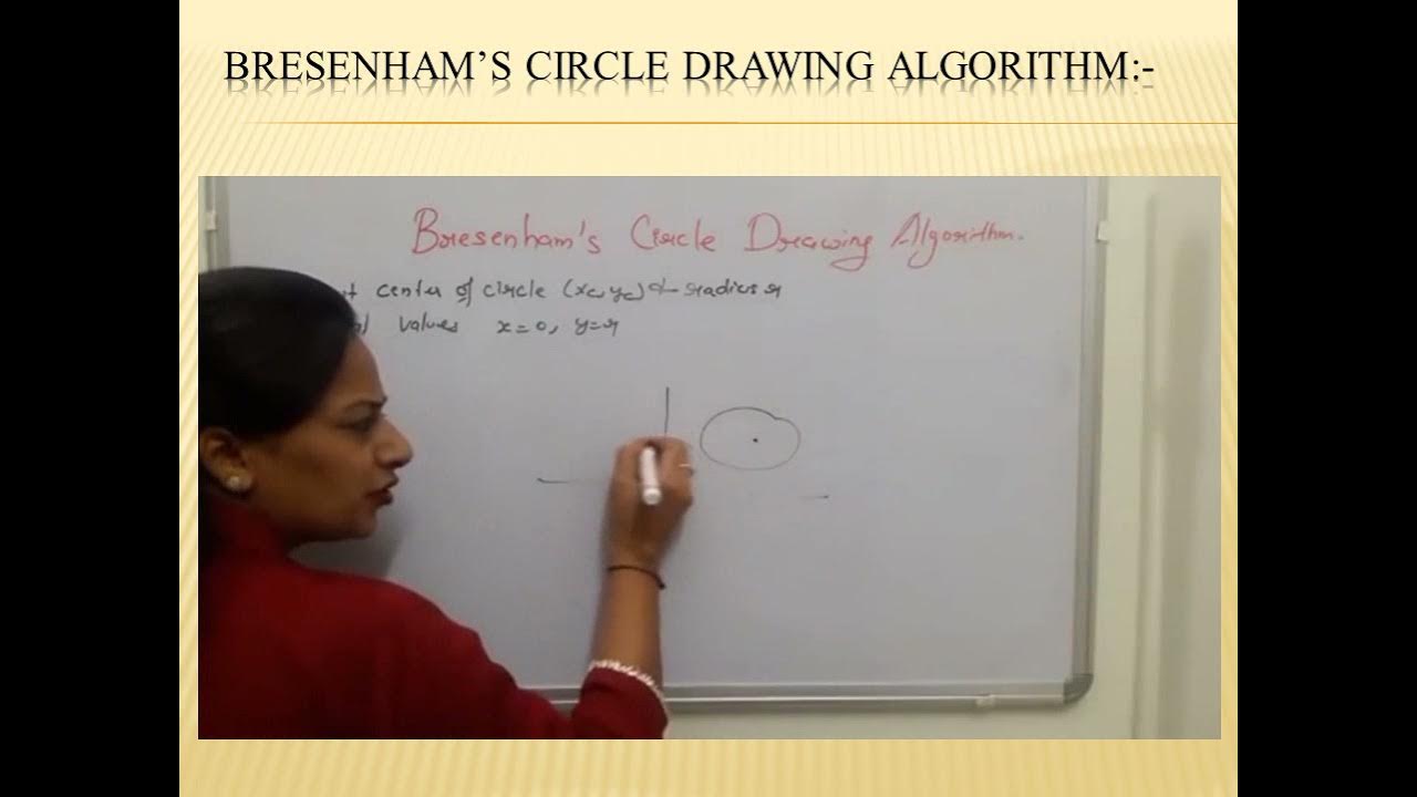 CGR CH 02 L4 Bresenham circle algorithm - YouTube