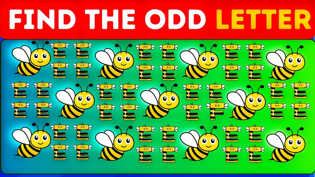 Find the ODD One Out - Numbers and Letters Edition Easy, Medium, Hard ...