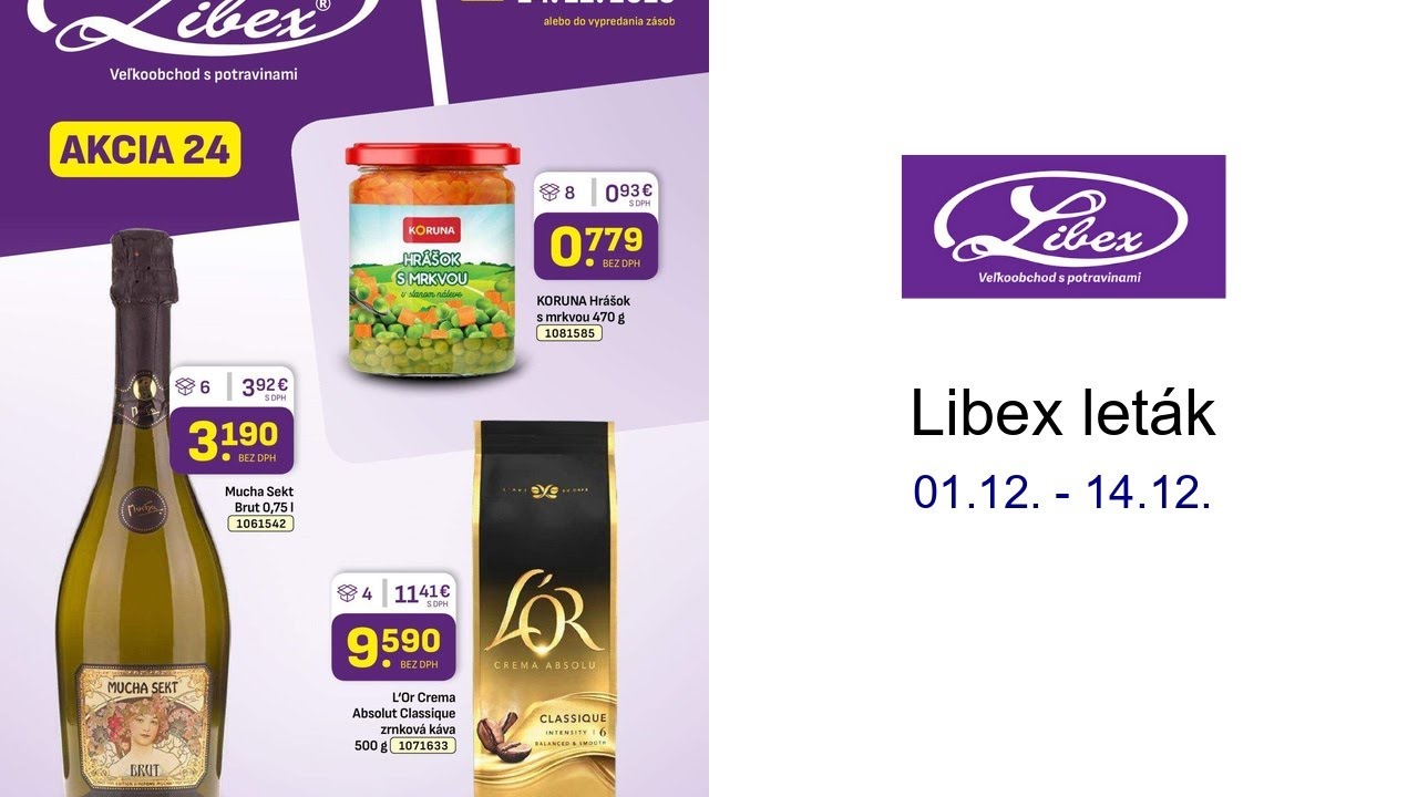 Libex leták 01.12. - 14.12. - YouTube
