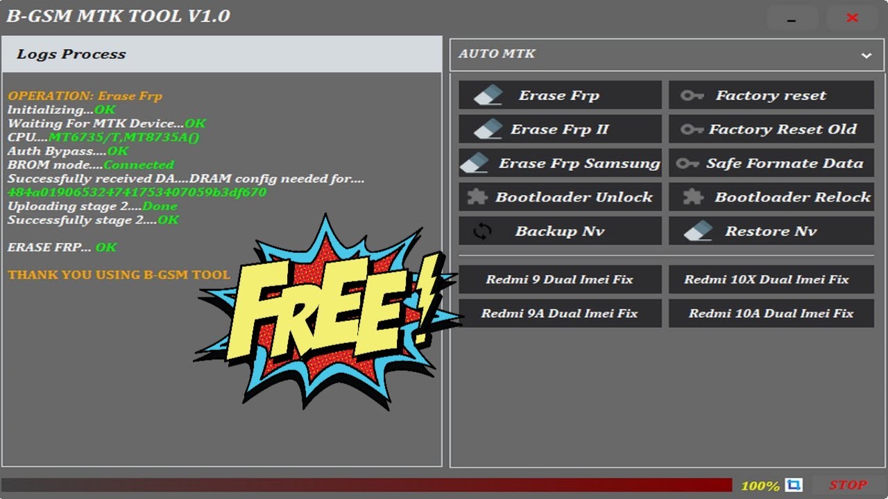 B-GSM MTK Tool V1.0 2024 (Free) For Redmi Devices Factory Reset, Bootloader Unlocking, IMEI ...