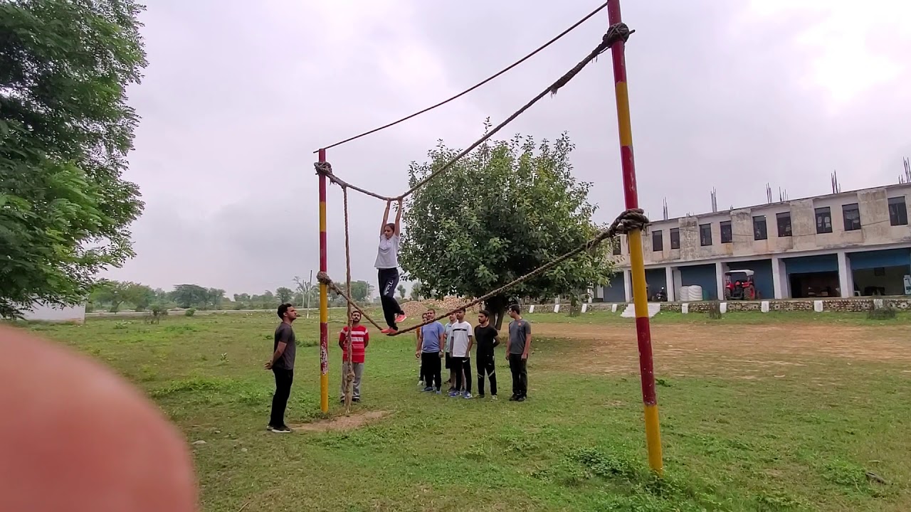 SSB Interview students practicing Burma Bridge on 28 Sep 19. - YouTube