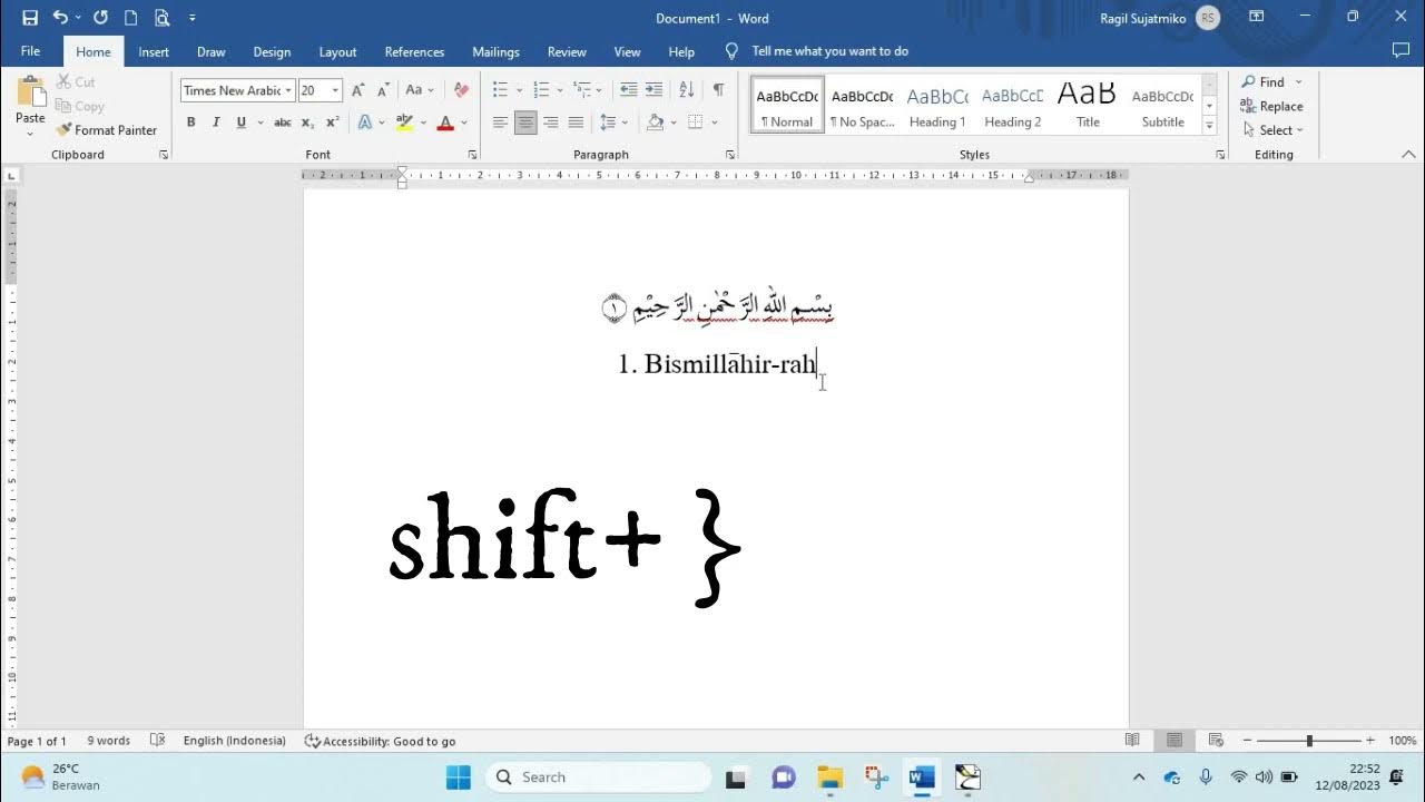 Cara instal font Time New Arabic - YouTube