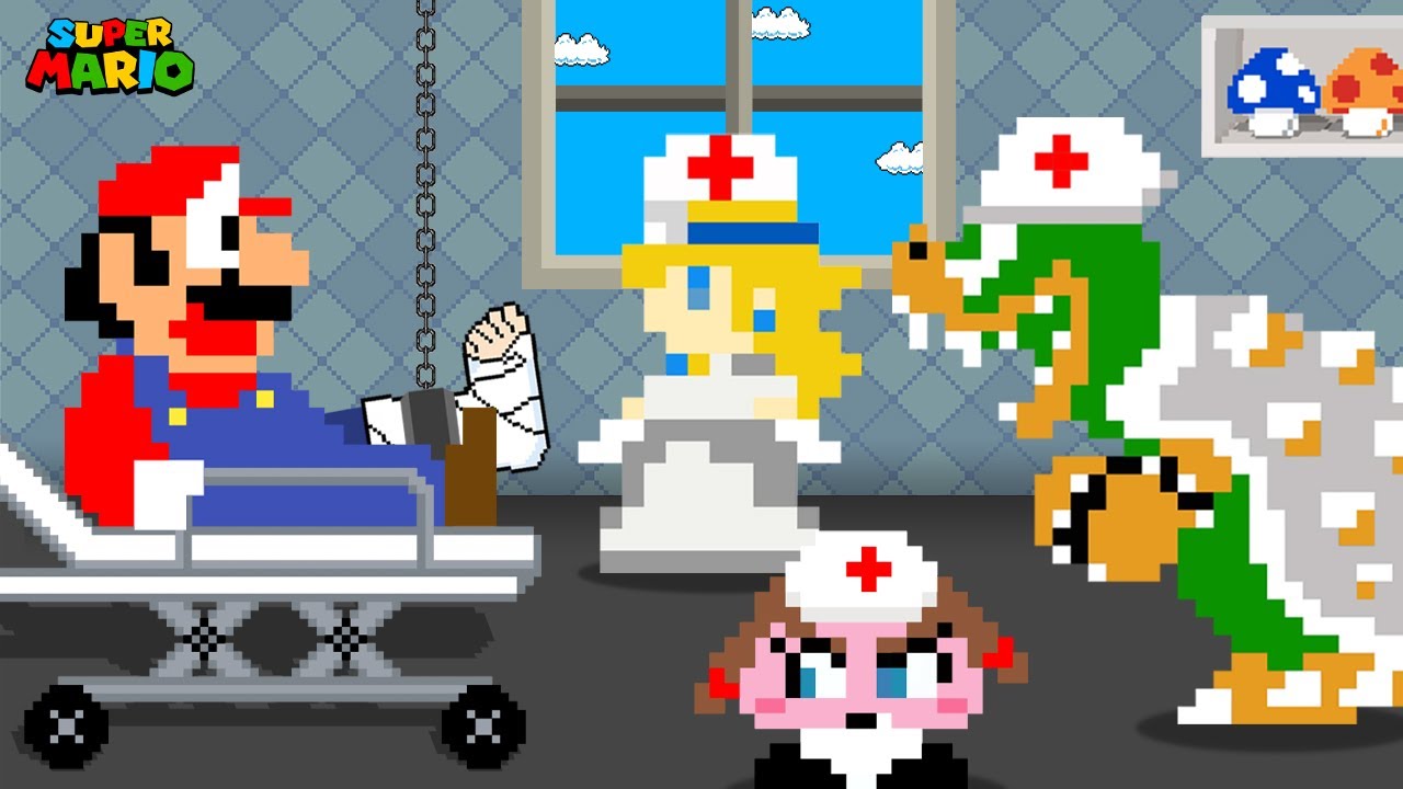 What happens Mario is treated in Peach and Bowser's hospital | Game ...
