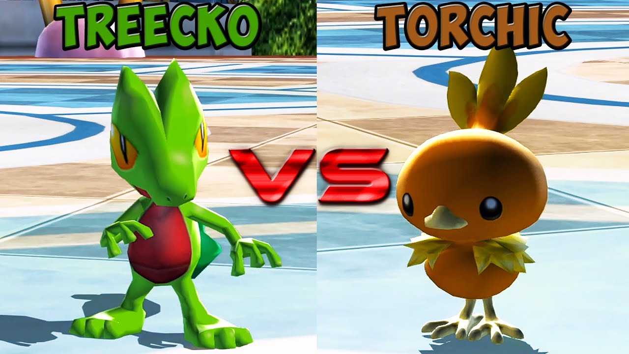Pokemon battle revolution - Treecko vs Torchic - YouTube