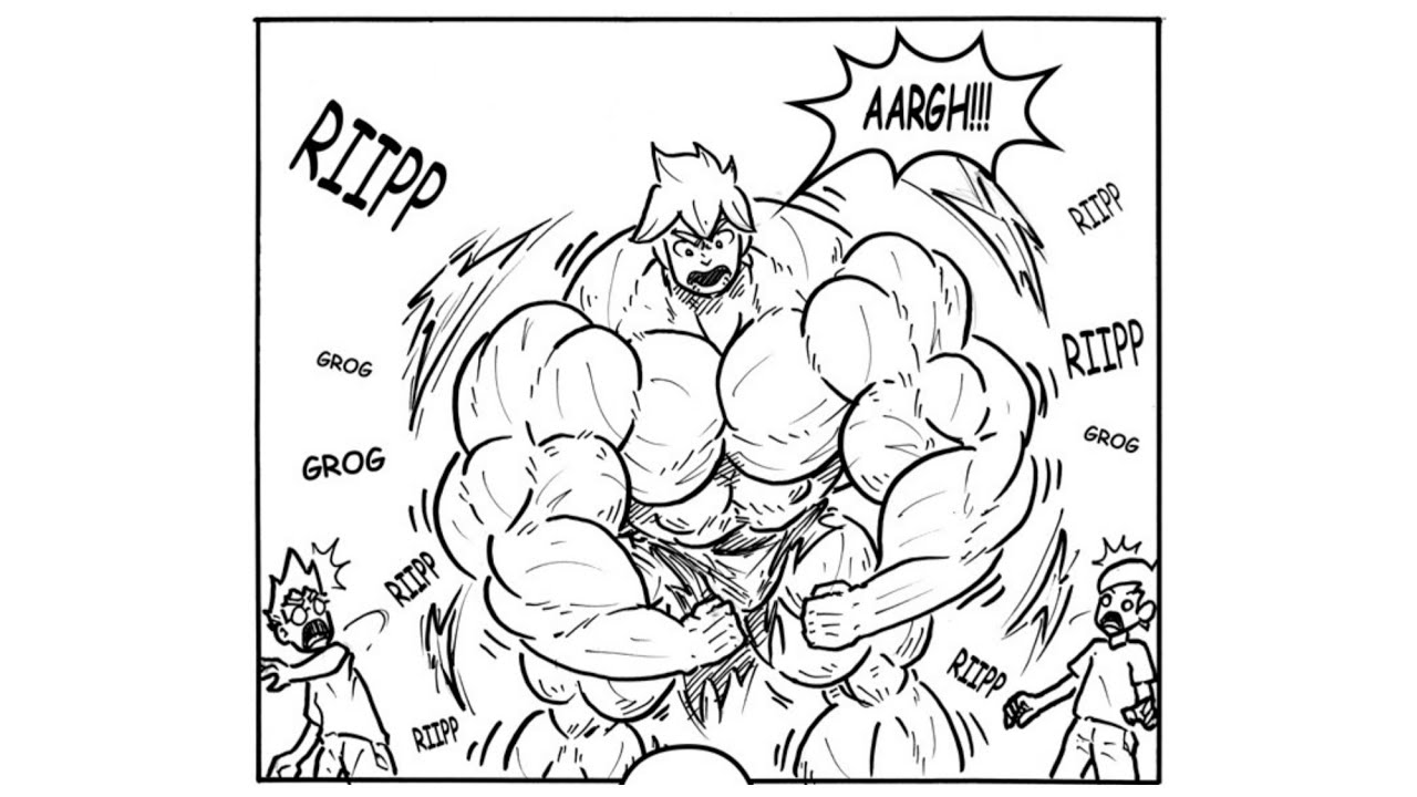 Titan part 2 - Muscle growth comic - YouTube