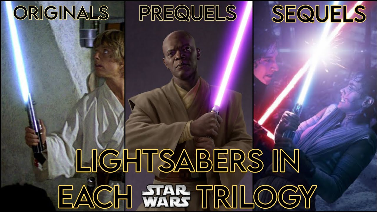 a short history of lightsaber effects in each trilogy - YouTube