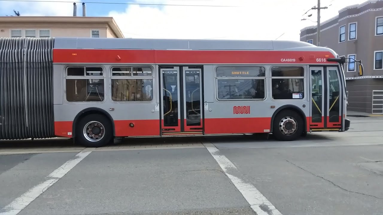Metro Shuttles: SF Muni #6696, #8858, #6616 - YouTube