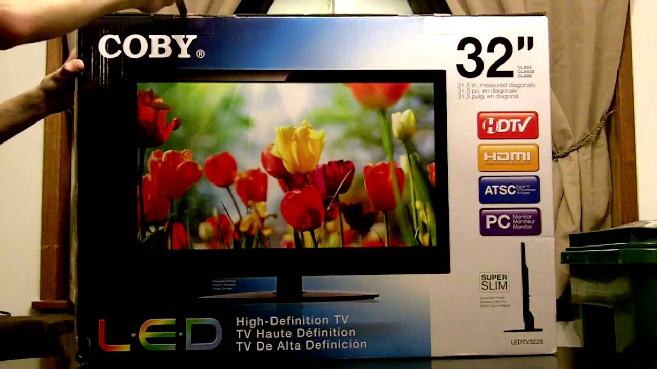 Coby 32" LED Unboxing - YouTube