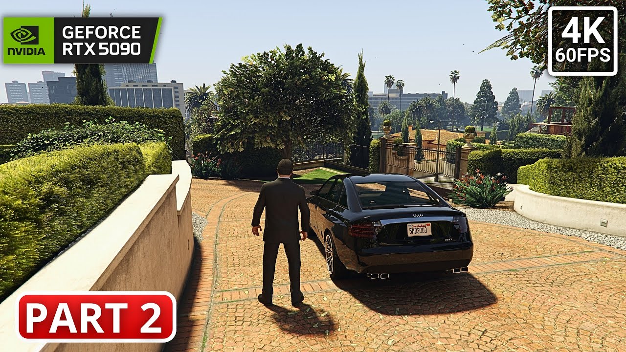 GTA 5 Enhanced Edition Full Ray Tracing Gameplay Walkthrough Part 2 [4K ...