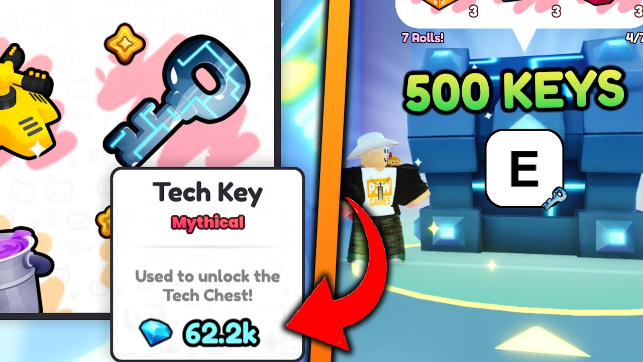 Tech Keys Have Dropped in Value! So I Opened 500 (Pet Simulator 99 ...