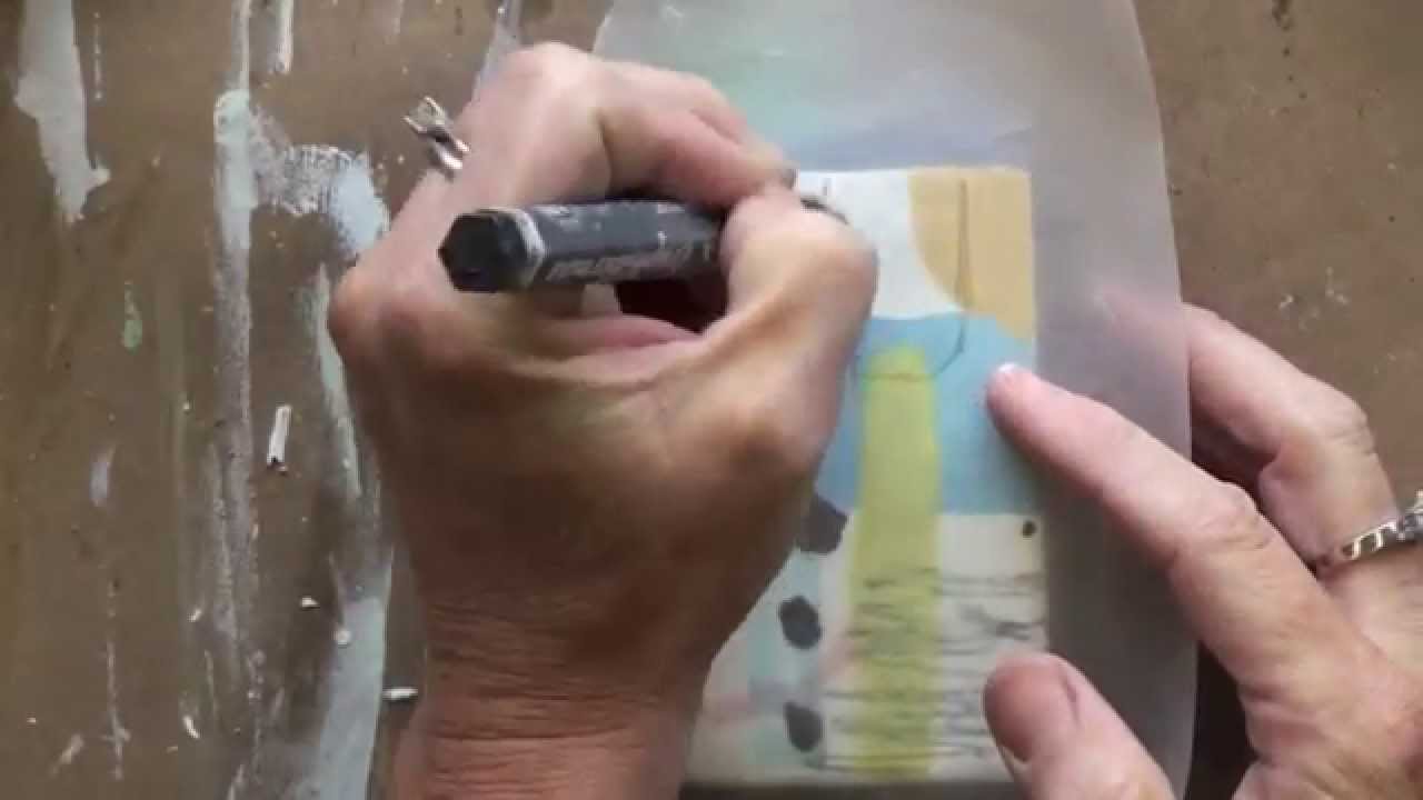 Wax on Wednesdays! Transferring Graphite Onto Encaustic Surface - YouTube