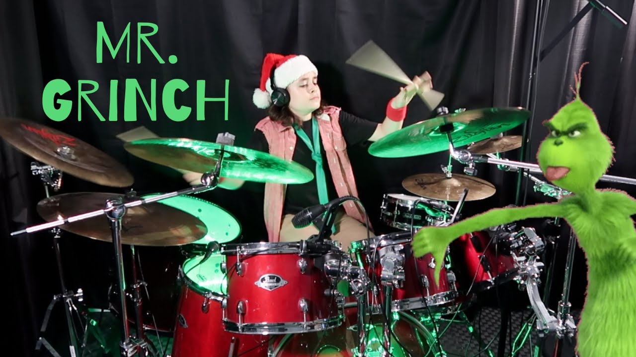 Mr. Grinch - Pentatonix - 12 Year Old Drummer - YouTube