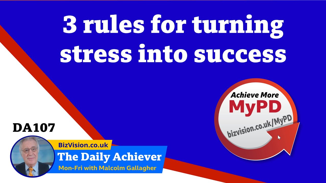 In 2020, use these 3 rules to turn stress into success - YouTube