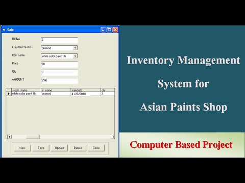 Asian Paints Shop Inventory Management System Project Documentation ...