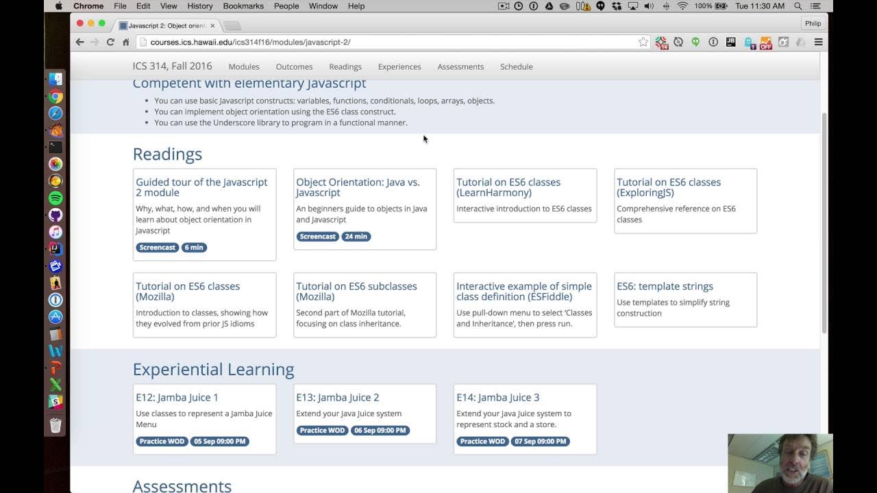 Guided tour of the Javascript 2 module - YouTube