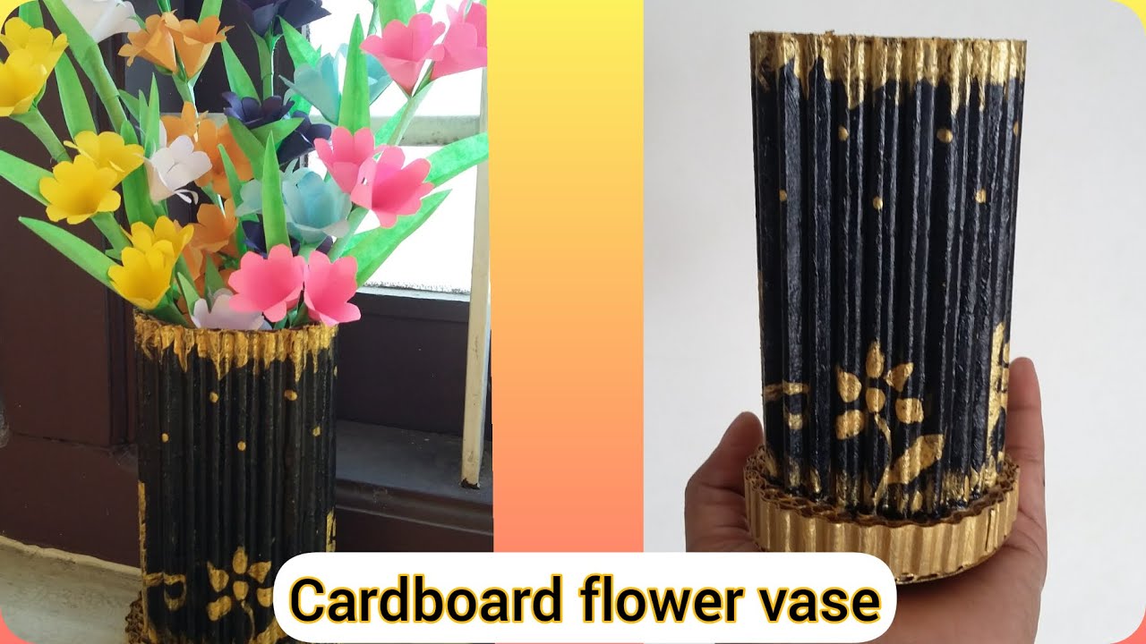 Cardboard Flower Vase easy And Simple Cardboard Flower Vase cardboard-flower-vase-easy-and-simple-cardboard-flower-vase