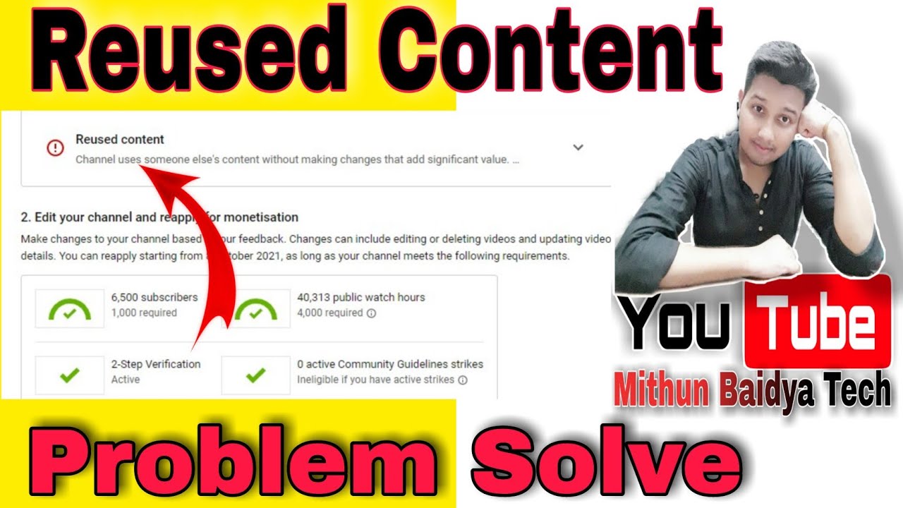 How To Solve Reused Content Problem || Reused Contend Problems - YouTube