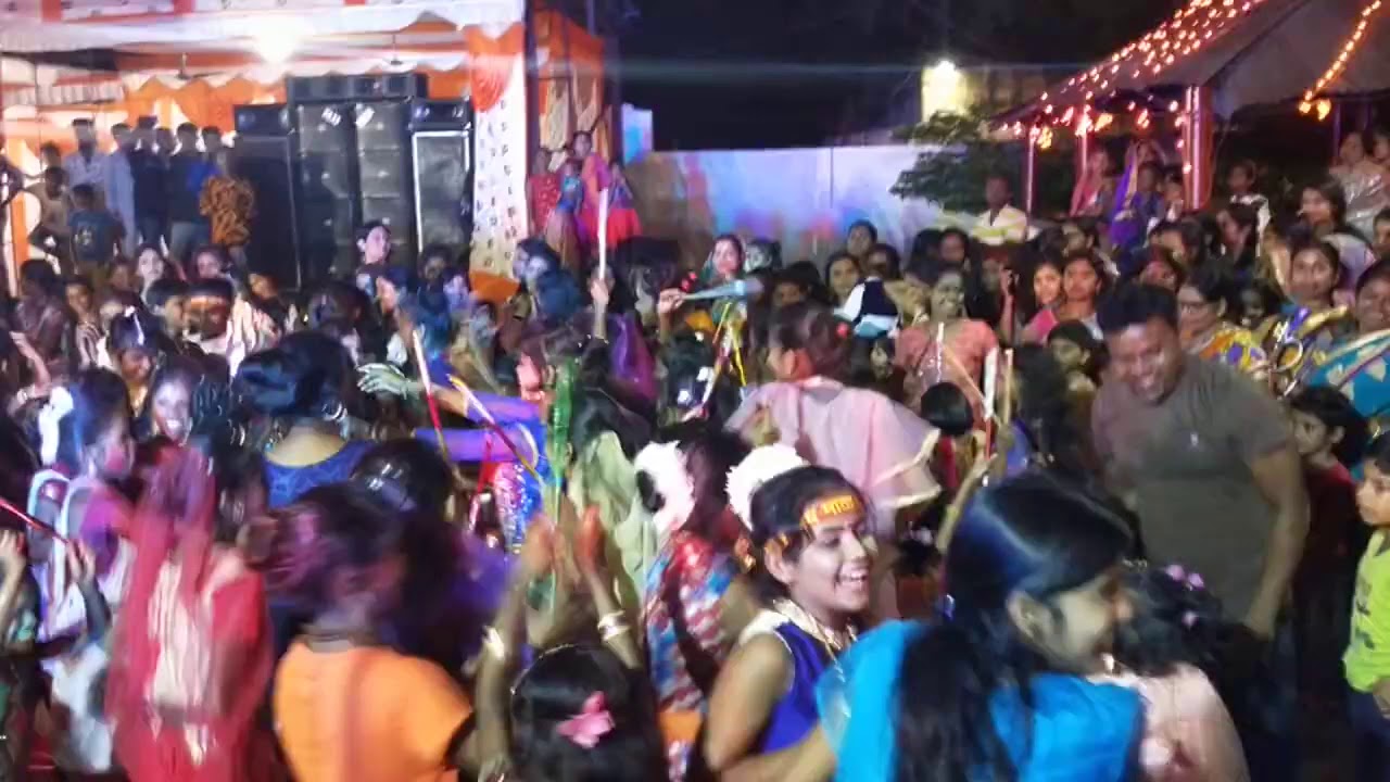 Navratri spacial dance Durga puja river side sudamdih, Dhanbad - YouTube