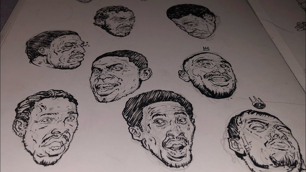 Live Ink Face Drawing - YouTube