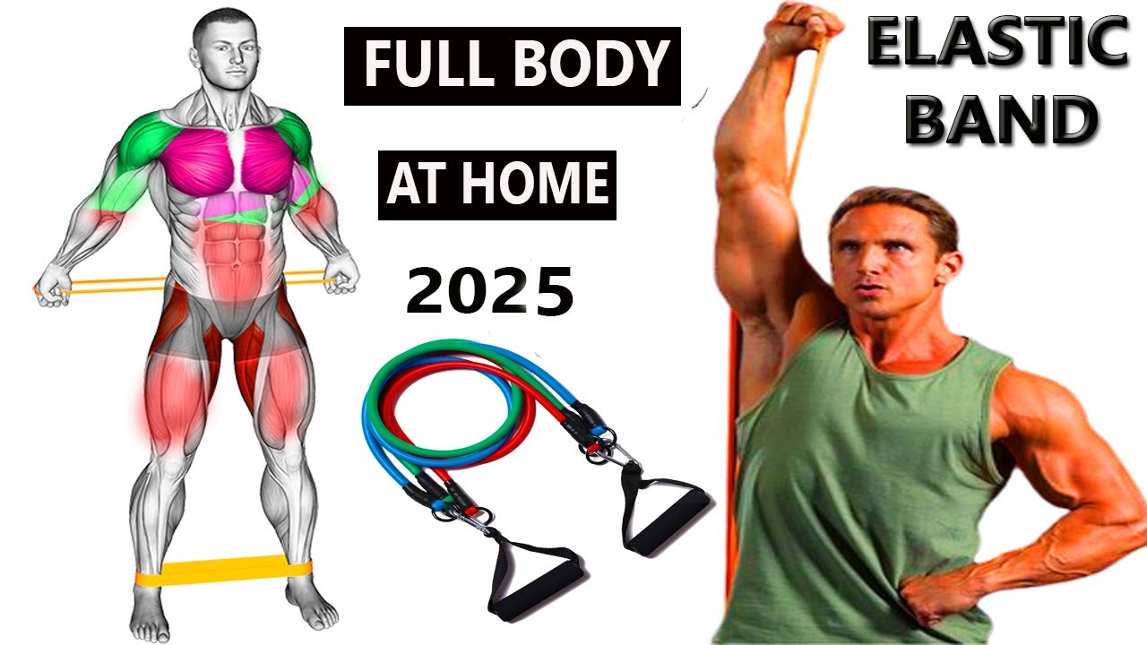 Full Body Resistance Band Workout at Home: 6 Effective Exercises - YouTube
