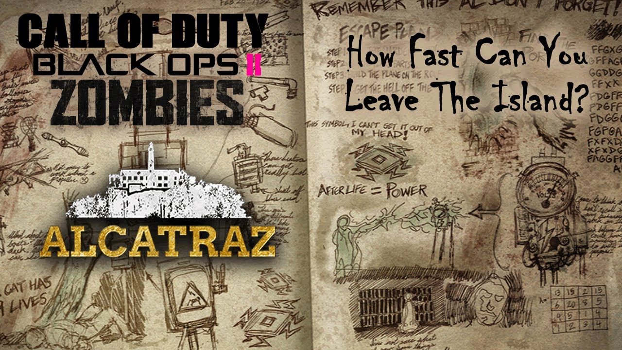 Call of Duty Zombies Alcatraz Escaping the Island Speedrun - YouTube