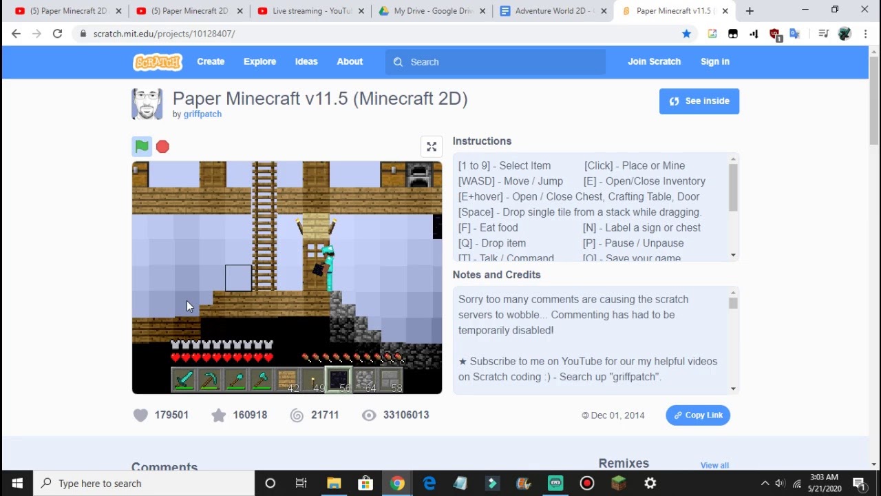 Paper Minecraft 2D Adventure - Building a Nether Portal Room (Entrance ...