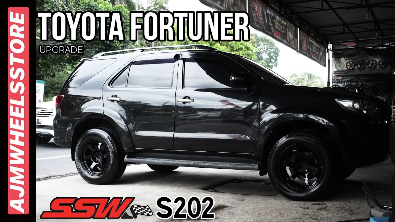 MODIFIKASI TOYOTA FORTUNER VELG SSW S202 // AJMWHEELSSTORE - YouTube