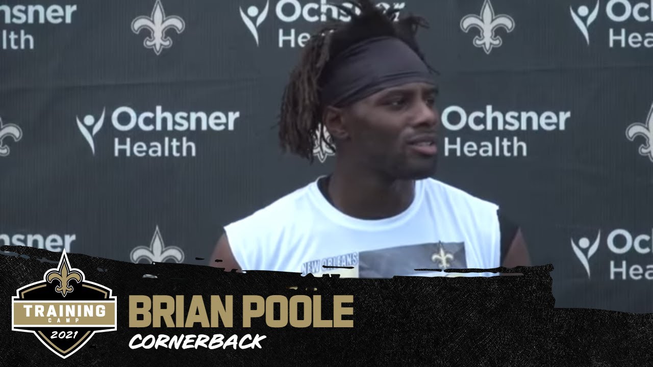 Brian Poole on joining New Orleans | Saints Training Camp 2021 - YouTube