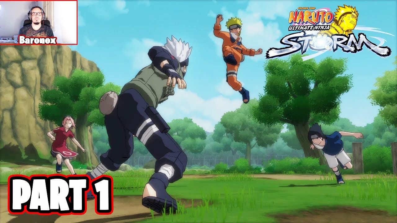 NARUTO STORM 1 / EP 1 TREINAMENTO NINJA / BARONEX GAMEPLAY - YouTube