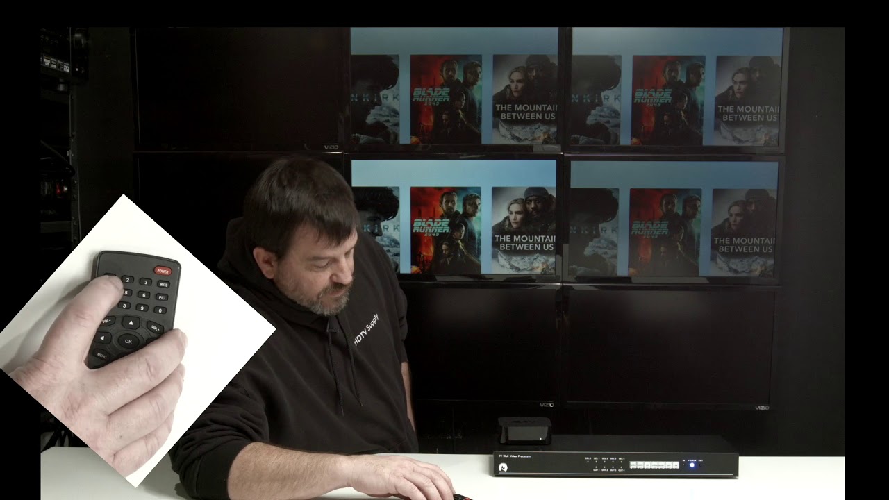 Setting up HDTVTVWALL104-5 for a 2x2 video wall - YouTube