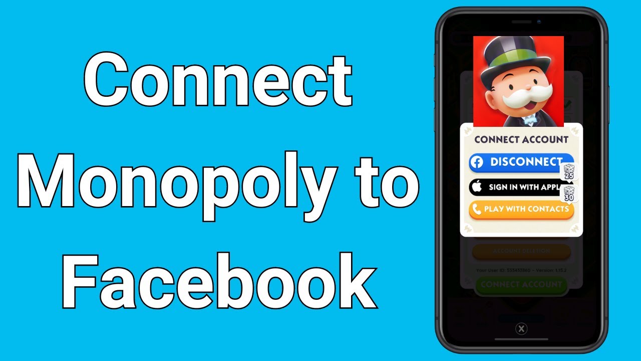 How to Connect Monopoly GO to Facebook - YouTube