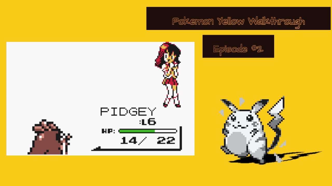 Pokemon Yellow Adventure EP #2 - Top Level Training Required - YouTube