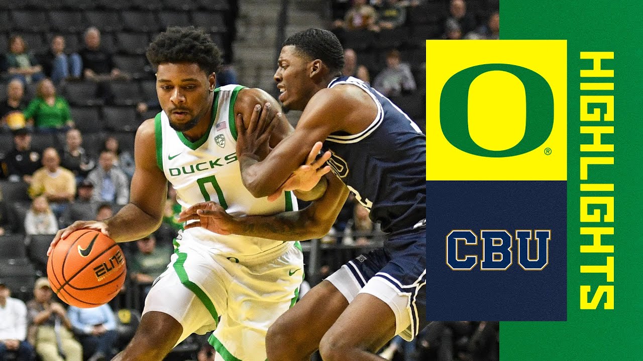 Oregon Men's Basketball vs California Baptist | GAME HIGHLIGHTS (2023 ...