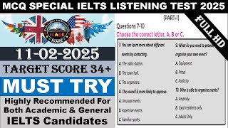 Mcq Special Ielts Exam Listening Test With Answers 2025 19 02 2025 ...