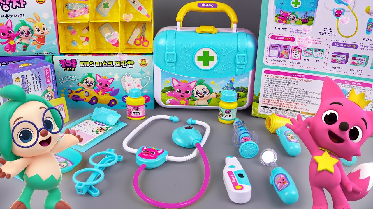 60 Minutes Satisfying with Unboxing Pinkfong Doctor Toys, Ambulance set ...