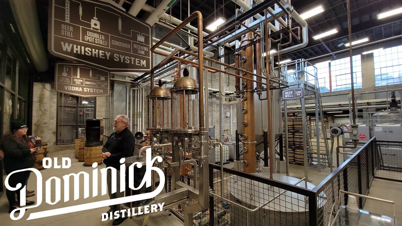 Distillery Tour Old Dominick - Whiskey Bourbon Gin Vodka - YouTube
