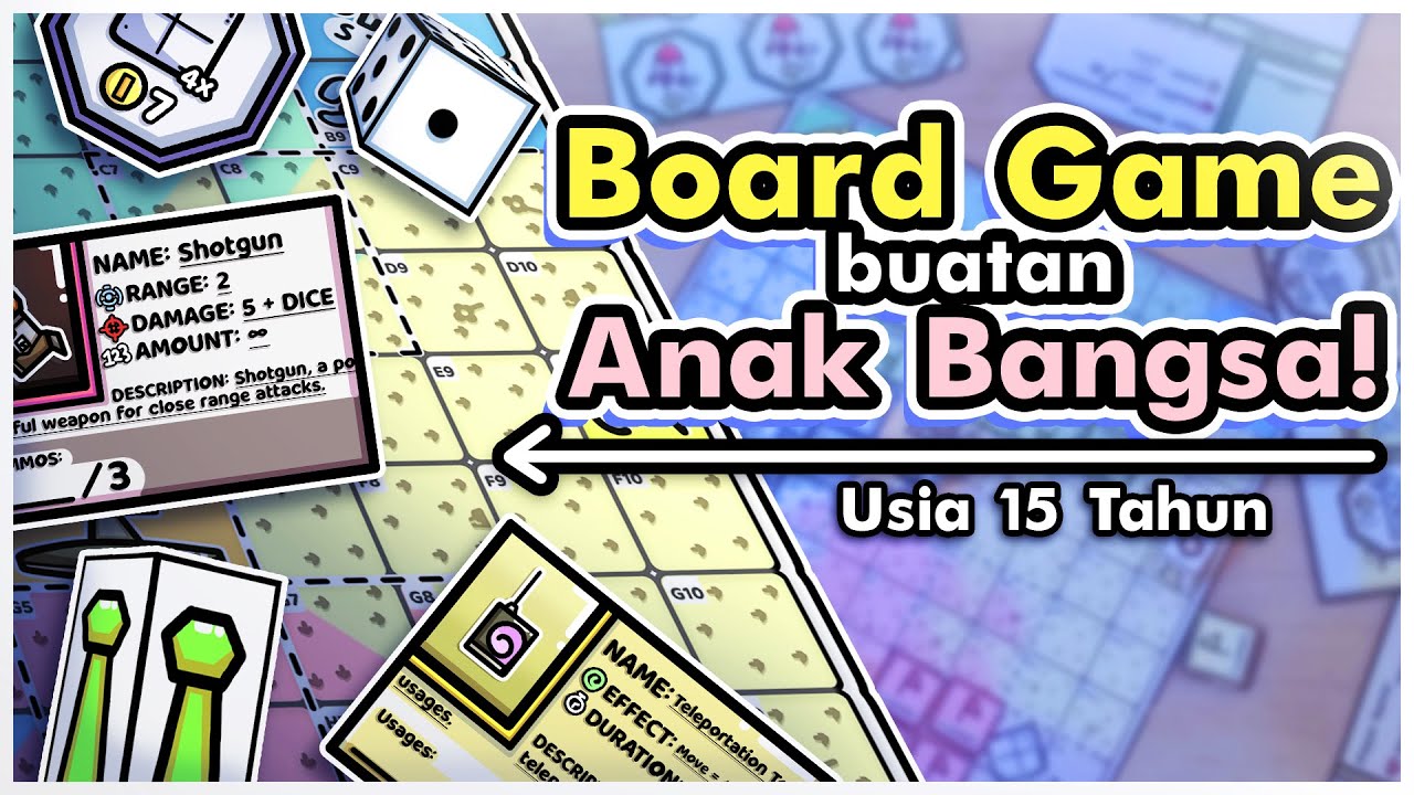 Gw Buat BOARD GAME STRATEGI Sendiri! - YouTube