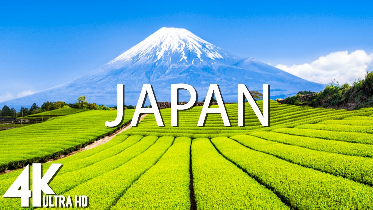 FLYING OVER JAPAN (4K UHD) Amazing Beautiful Nature Scenery with ...